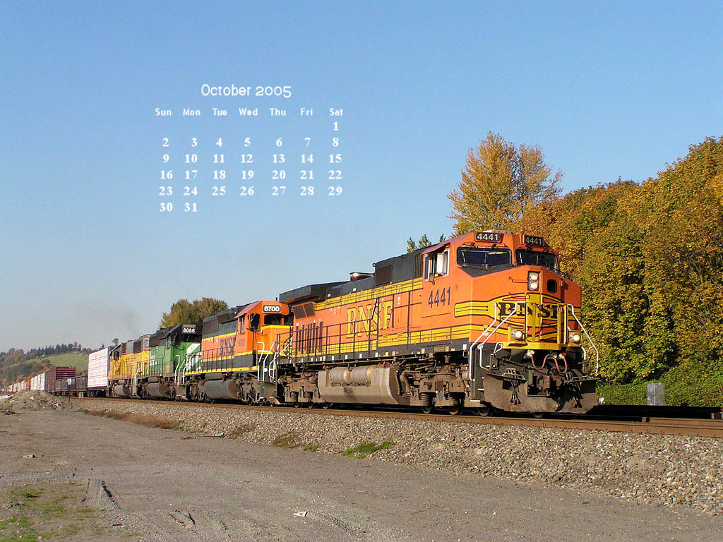 Desktop Calendars - BNSF 2005 Archive Desktop Calendars - BNSF 2005 Archive